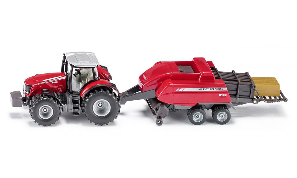 Massey Ferguson 8690 with baller Cutetter 2160 | Modelsnavigator.com