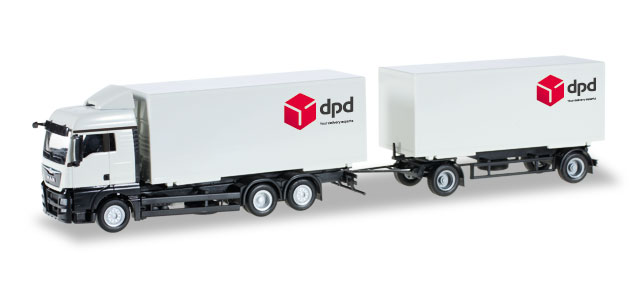 MAN TGX XLX Euro 6 interchangeable box trailer "DPD" | Modelsnavigator.com